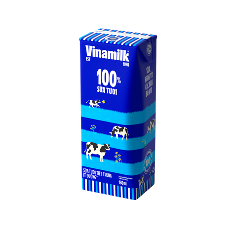 Vinamilk - 100% UHT Fresh Milk - Less sugar - High quality - Wholesale ...